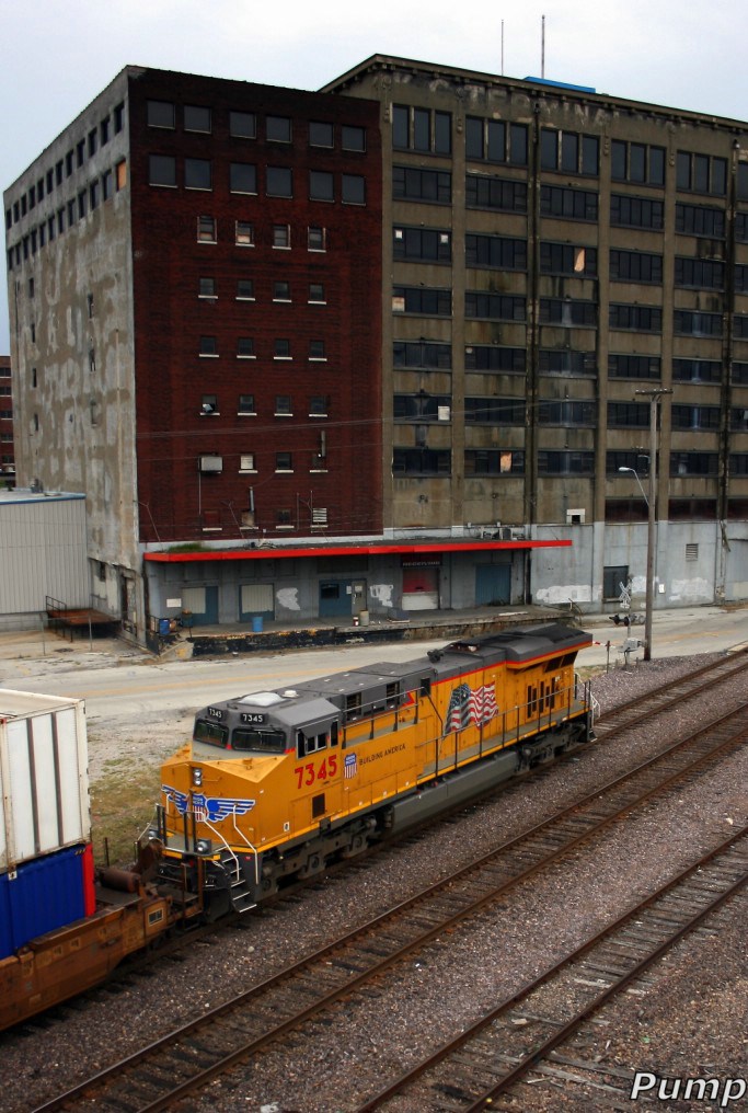 Eastbound UP Intermodal Train DPU